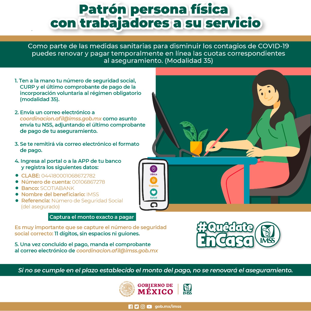 Incorpórate al régimen obligatorio del Seguro Social Incorpórate al régimen obligatorio del Seguro Social